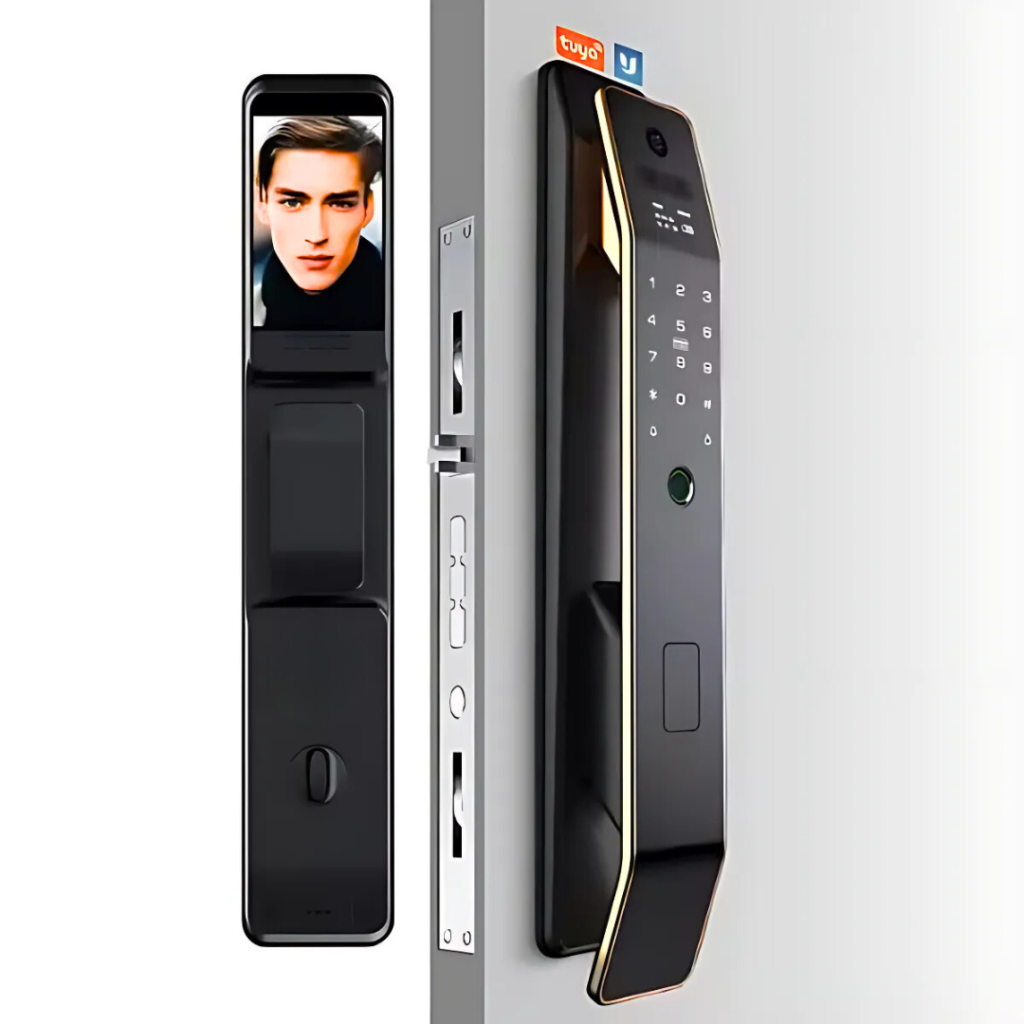 BOLT SHIELD Smart Door Lock with 3D Face Unlock, Live Intercom and ...