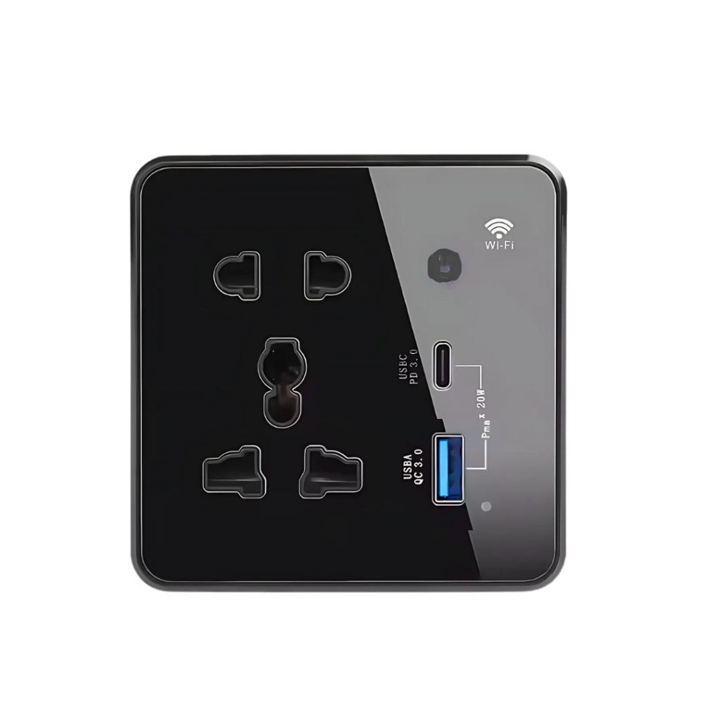 BOLT Smart Socket 5-Pin Touch WiFi with USB Port – Bolt Smart