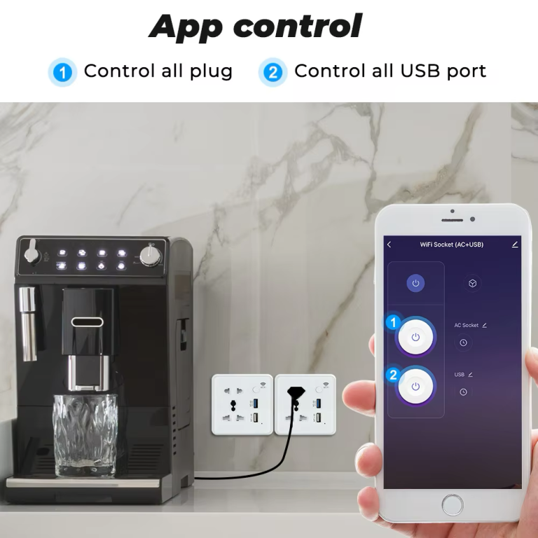 BOLT Smart Socket 5-Pin Touch WiFi with USB Port – Bolt Smart